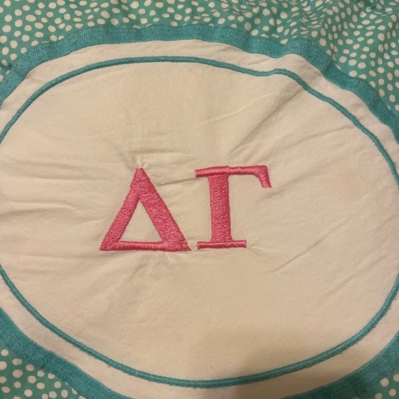 Pottery Barn | Accents | Pottery Barn Dorm Delta Gamma Pillow | Poshmark